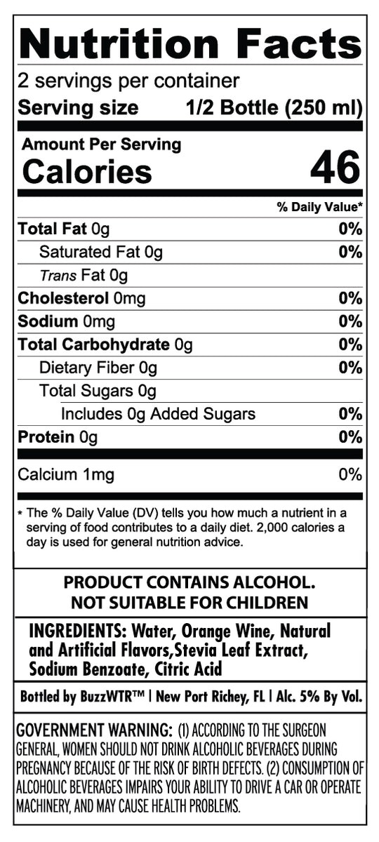 Buzz WTR™ Brisk Berry 500ml 24 pack – BUZZ WTR™